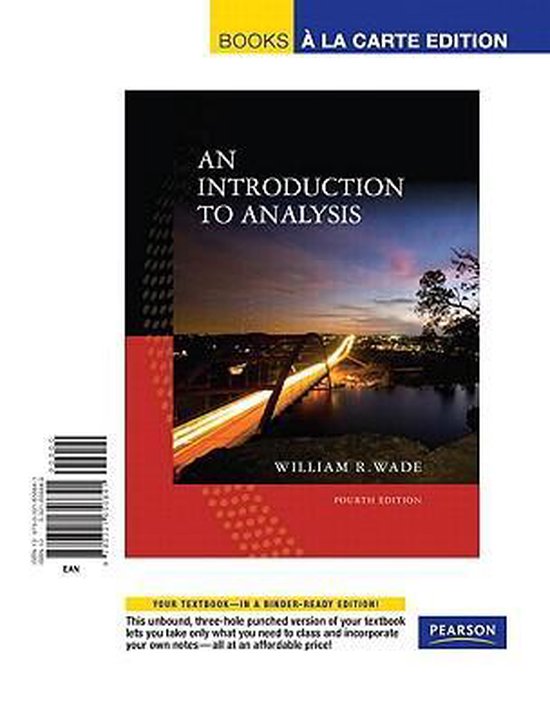 Introduction to Analysis, An, Books a la Carte Edition | 9780321656841 ...