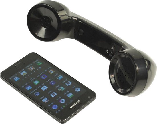 bol.com | Basic XL, Retro Telefoonhoorn via Bluetooth (Zwart)