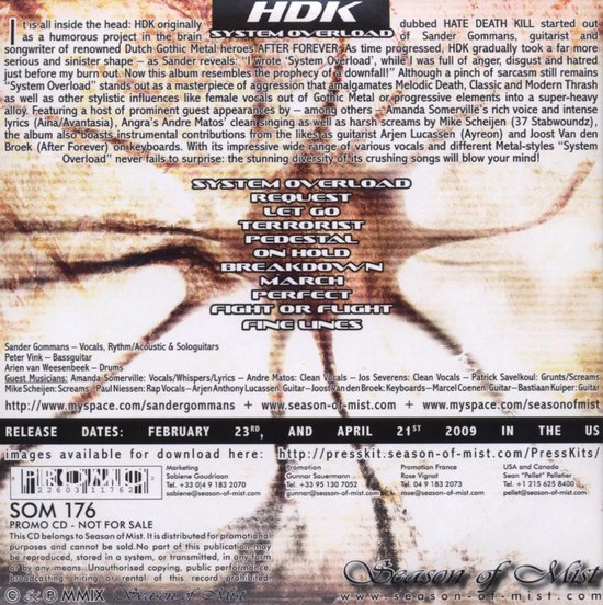 System Overload, Hdk | Muziek | bol