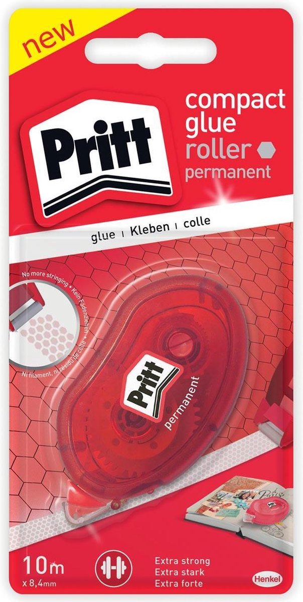 Pritt Compact Lijm Roller Permanent 10 m | bol.com