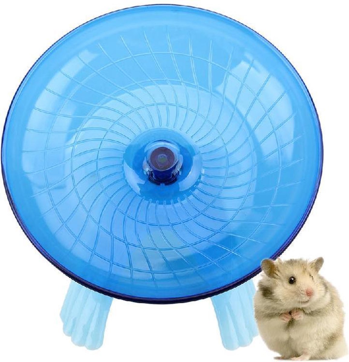 AA Commerce Hamster Wiel Looprad - Hamsterlooprad - Blauw | bol.com