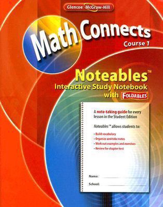 Math Connects Concepts Skills And Problem Solving Course 1 Noteables