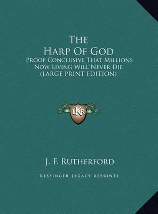 The Harp of God, J F Rutherford | 9781169920682 | Boeken | bol.com