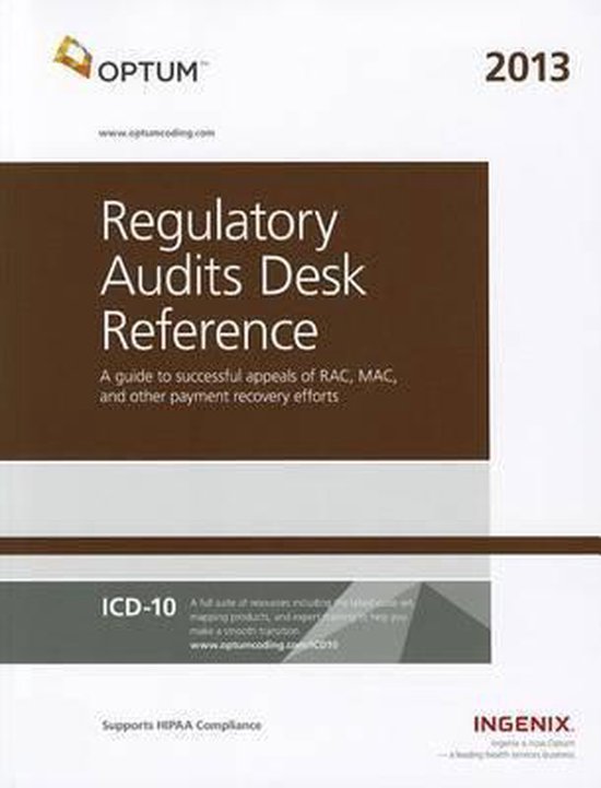 Regulatory Audits Desk Reference, Ingenix/Optum | 9781601516787 ...