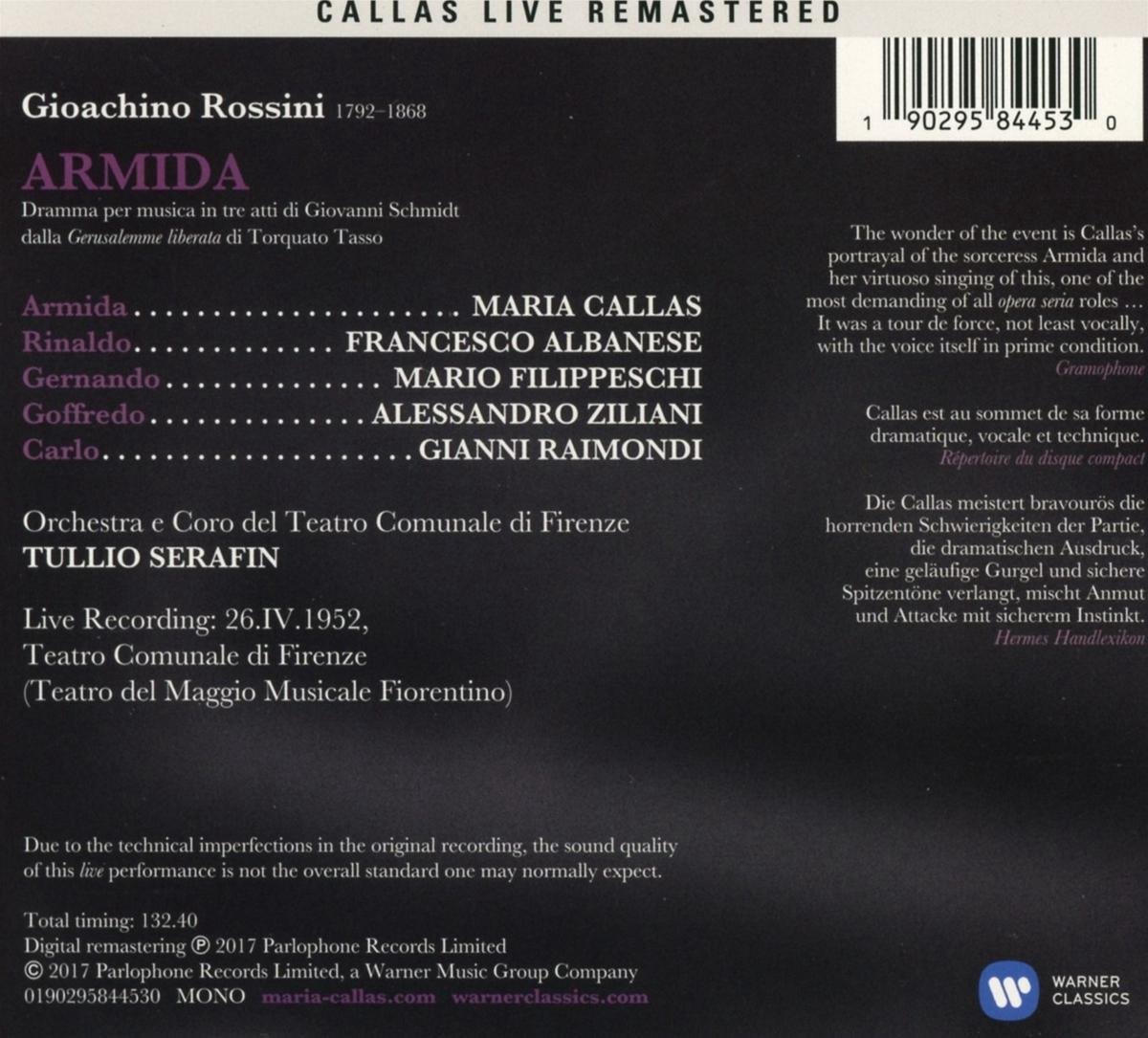 Rossini: Armida, Tullio Serafin | CD (album) | Muziek | bol.com