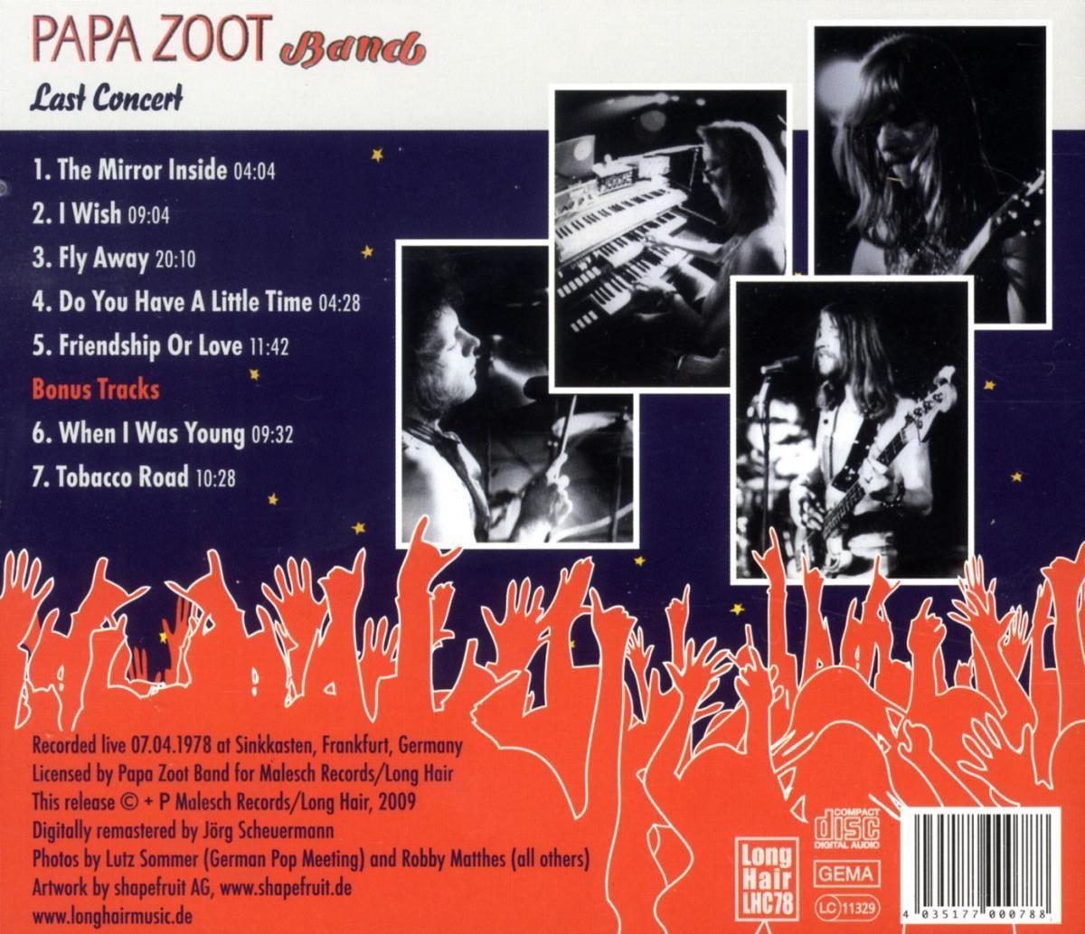 Last Concert, Papa Zoot Band | CD (album) | Muziek | bol