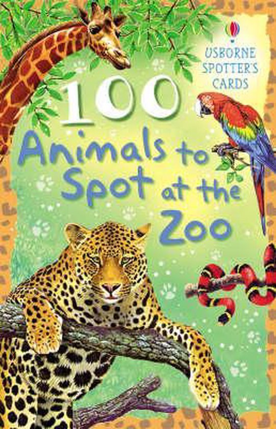 100 Animals To Spot At The Zoo Usborne Spotter's Cards, Phillip Clarke ...