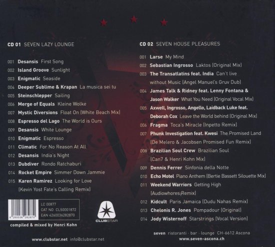 Seven Lounge: Finest Lounge and House Pleasures, various artists | CD ...