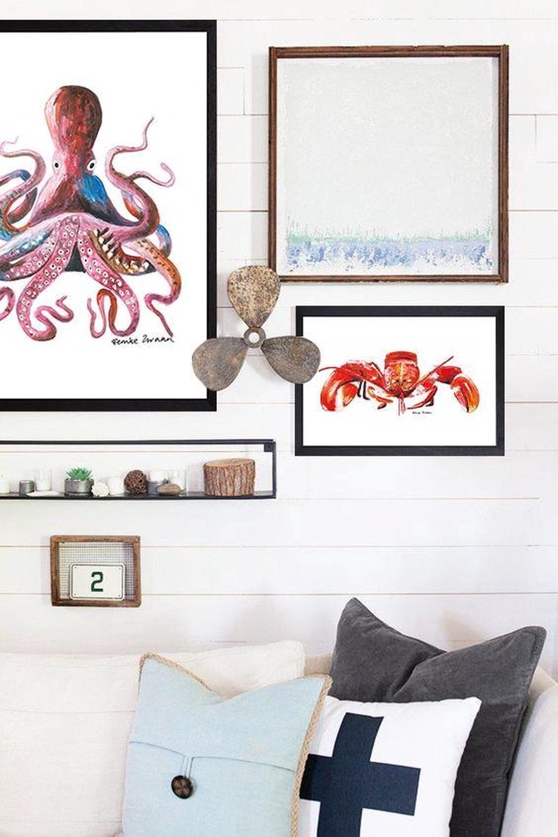 Wanddecoratie 30x40 Kreeft | bol.com