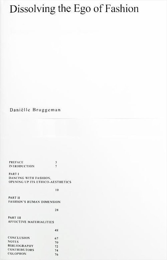Dissolving the Ego of Fashion | 9789491444500 | Daniëlle Bruggeman ...