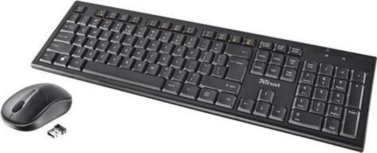 Trust Nola - Draadloos Toetsenbord en Muis - Qwerty | bol.com