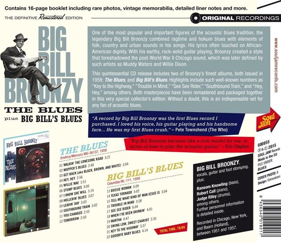 The Blues / Big Bills Blues, Big Bill Broonzy | Muziek | bol