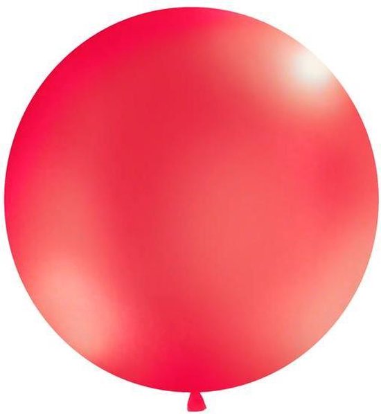 """Balloon 1m, round, Metallic rood""" | bol