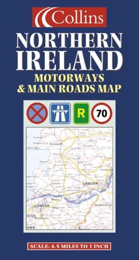 Motorways and Main Roads Map Northern Ireland | 9780004489759 | Boeken ...