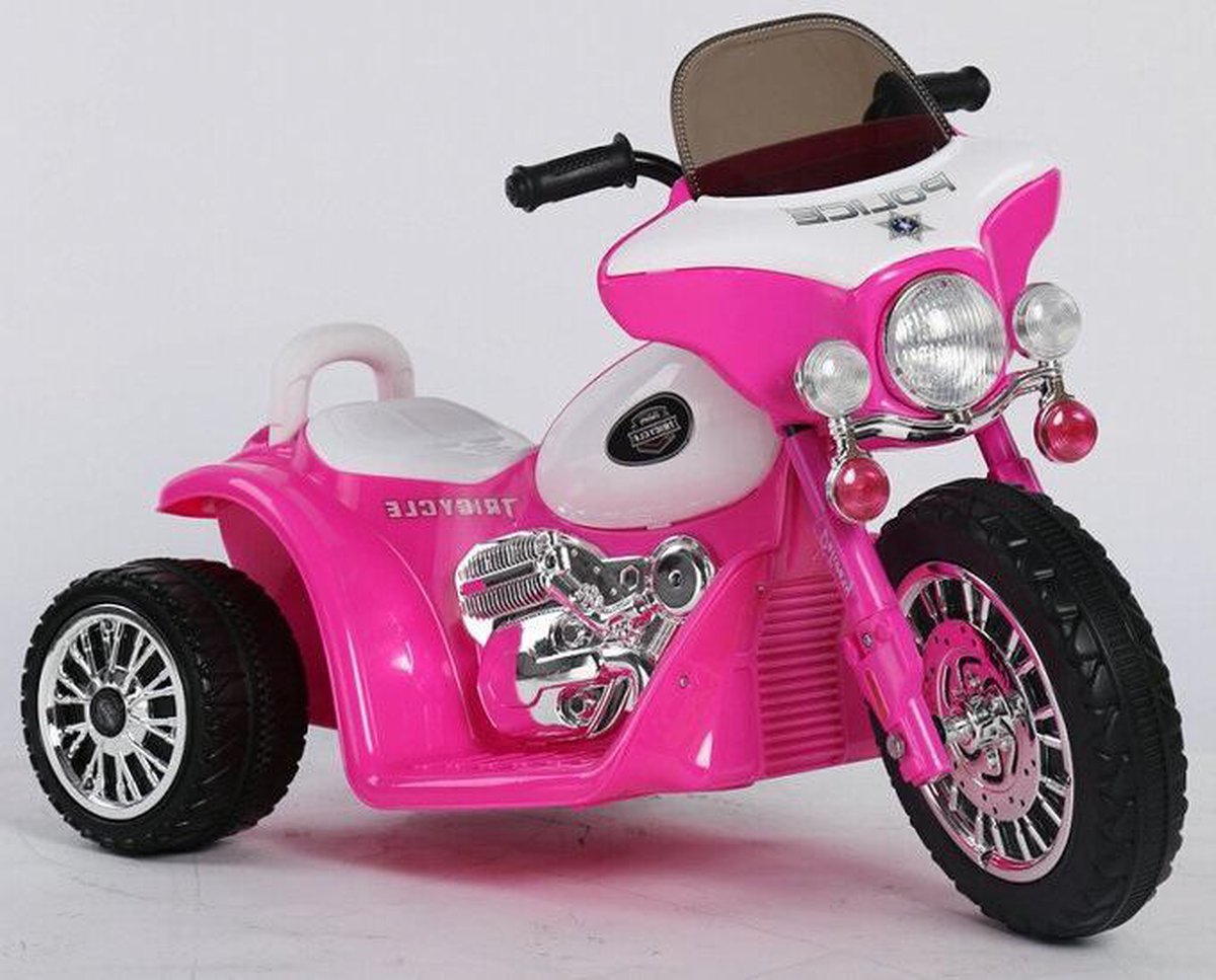Politiemotor 6V roze, kinder motor, kids motor | bol