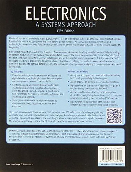 Electronics A Systems Approach 5th | 9780273773276 | Neil Storey ...