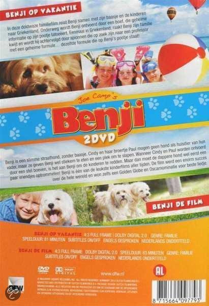 Benji Box - Benji Op Vakantie/Benji De Film (DVD), Cynthia Smith | DVD ...