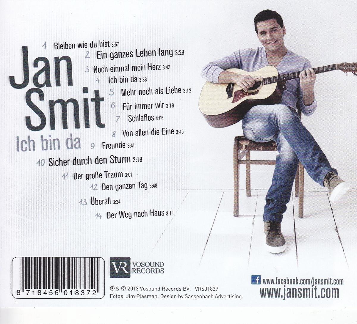 Jan Smit - Ich Bin Da, Jan Smit | CD (album) | Muziek | bol.com