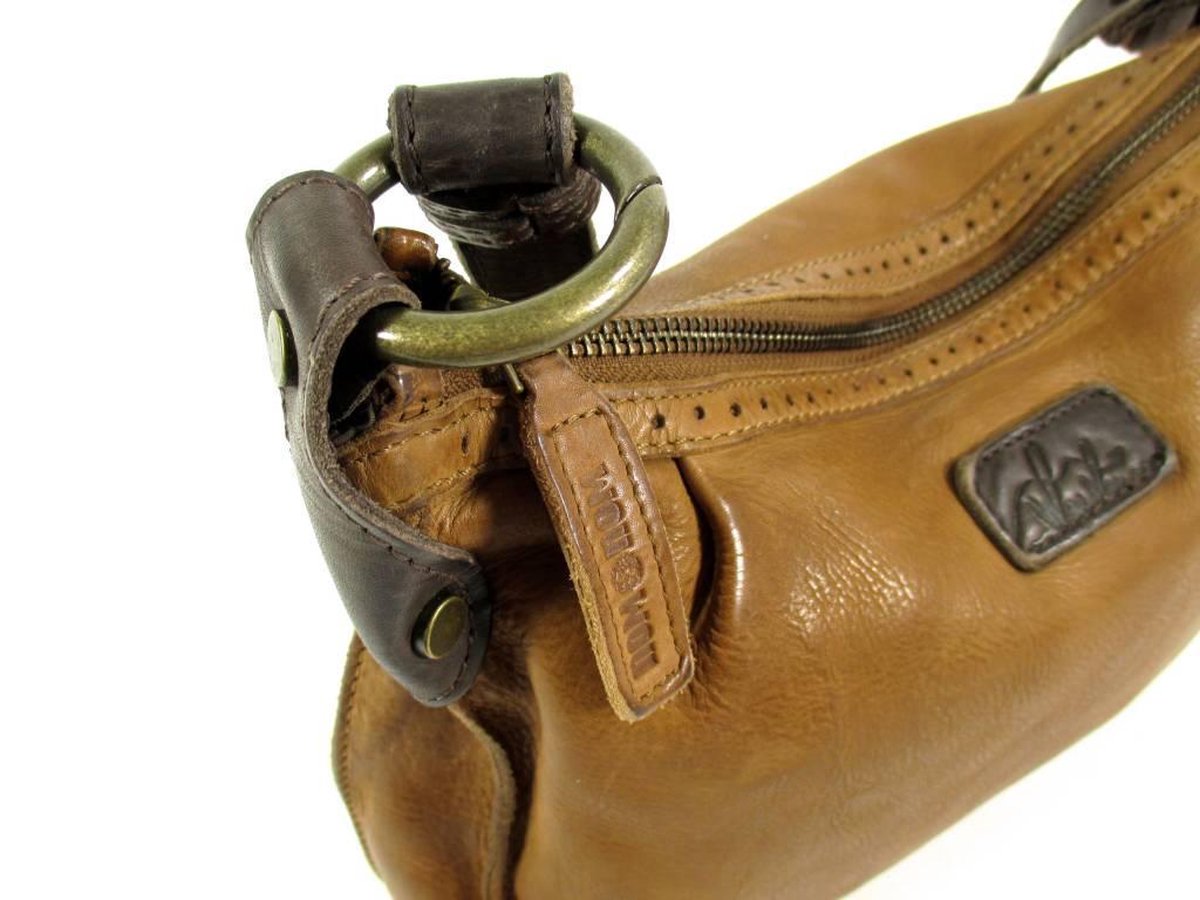 Wou-Wou Schoudertas baguette rits tas CHESTNUT | bol.com