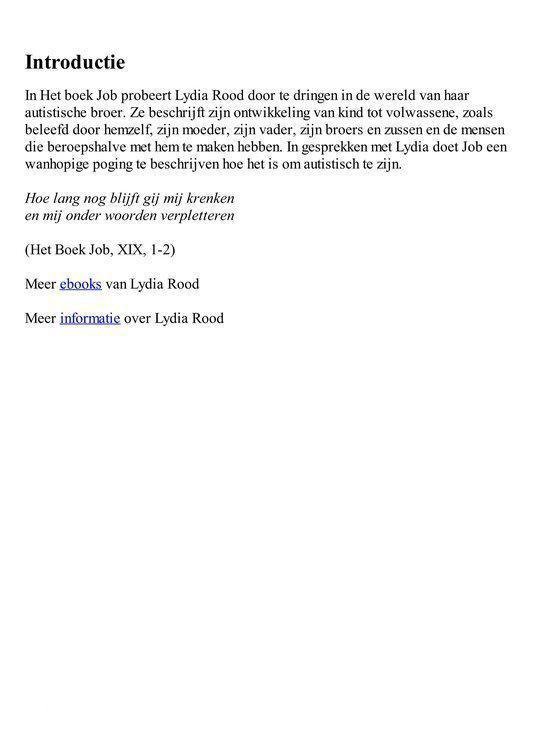 Het boek Job (ebook), Lydia Rood | 9789490848095 | Boeken | bol.com