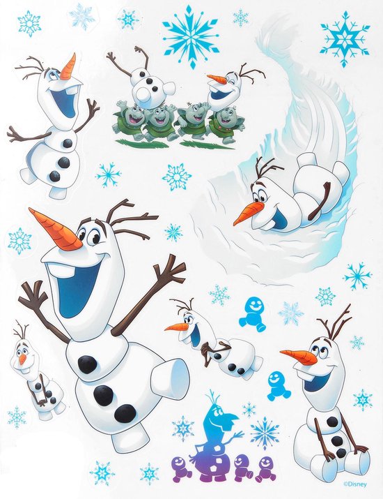 GOODMARK - Olaf Frozen raamdecoratie - Decoratie > Stickers | bol
