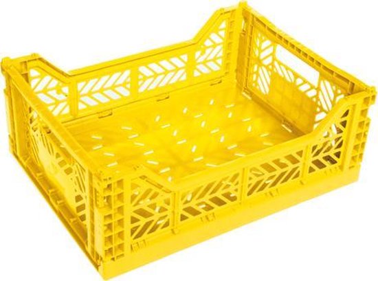 Surplus Klapbox midi - 40 x 30 cm - 14,5 l - Geel | bol.com