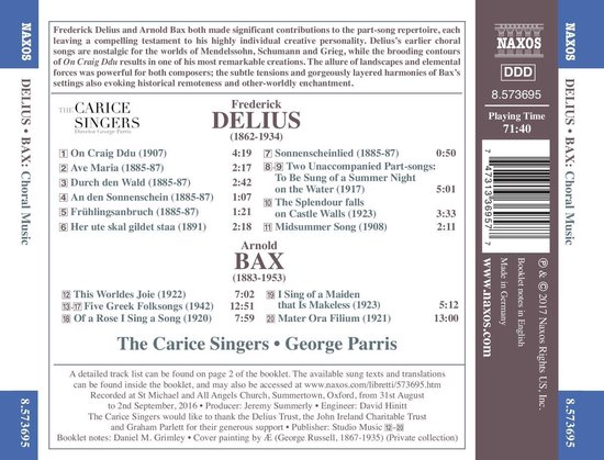 Carice Singers & George Parris - Choral Music (CD), George Parris ...
