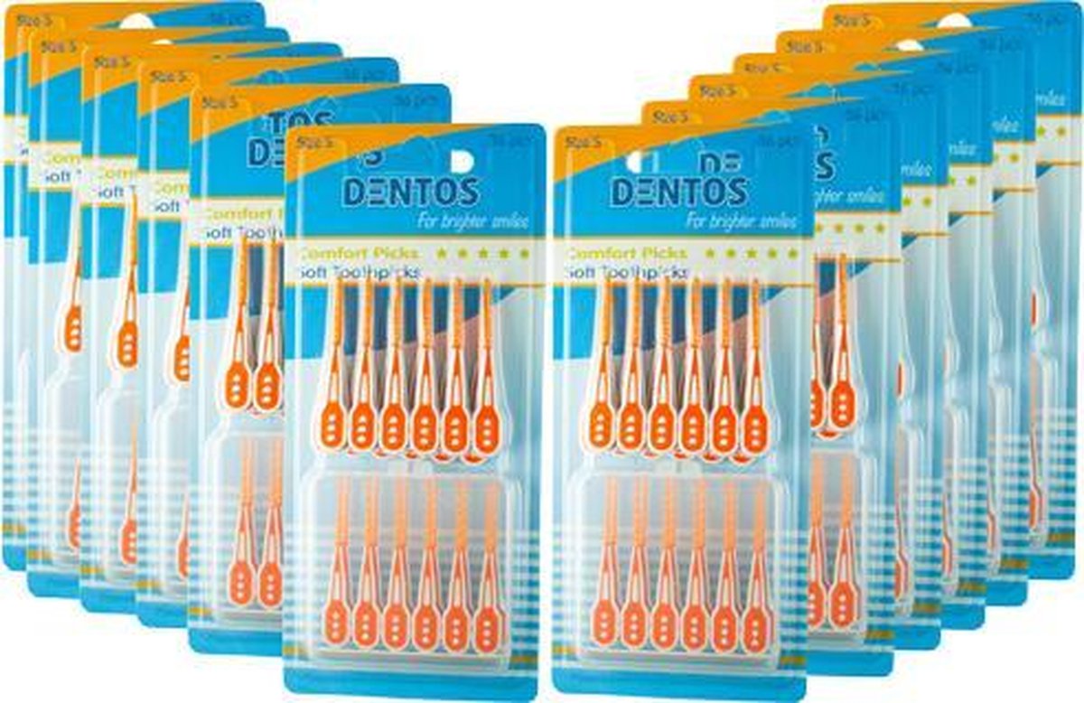 Dentos Comfort Picks 12 x 36 soft picks - interdental easypicks | bol.com