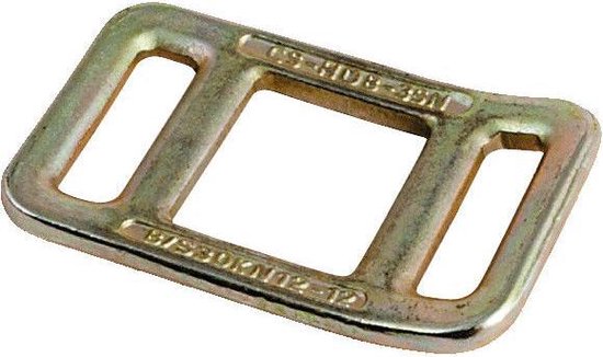 Cordstrap Lashing gesp 32mm met opstaande rand - 3000 kg (gestanst) | bol