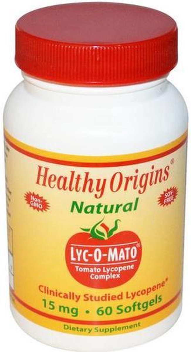 Lyc-O-Mato, Tomaat Lycopeen Complex 15 mg (60 gelcapsules) - Healthy ...
