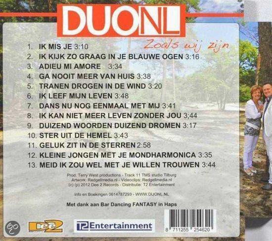 Duo Nl - Zoals Wij Zijn, Duo Nl | CD (album) | Muziek | bol