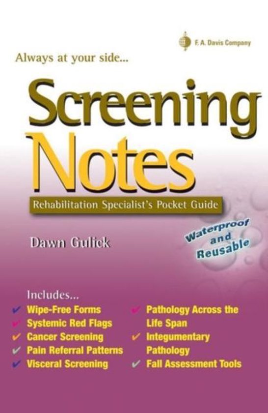Screening Notes | 9780803615731 | Dawn Gulick | Boeken | bol.com