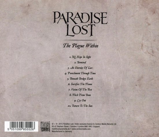Plague Within, Paradise Lost | Muziek | bol