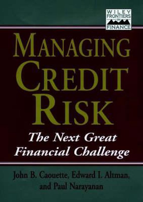 Managing Credit Risk, Edward Altman | 9780471111894 | Boeken | bol