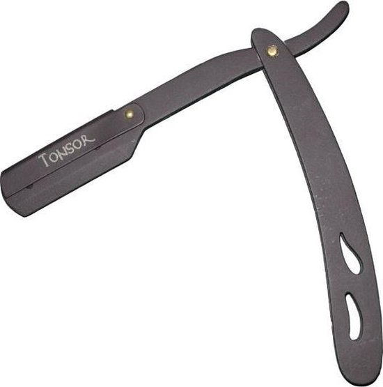 Tonsor Shavette Razor Roestvrijstaal Antraciet - Klassiek Open ...