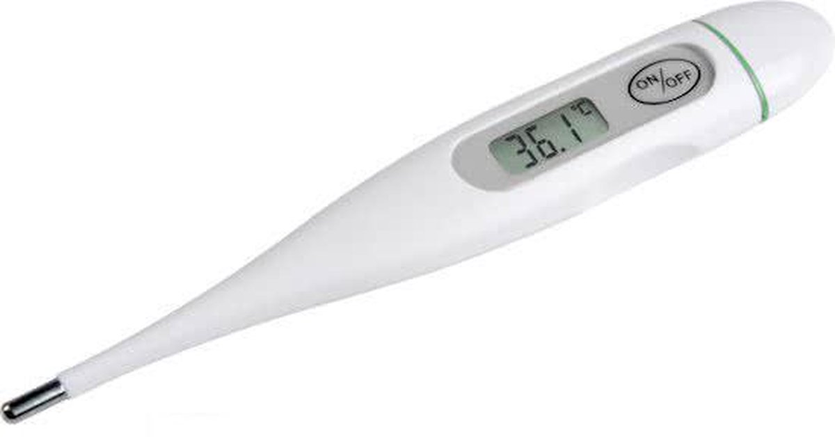 Premium Waterdichte LCD Koortsthermometer met Alarm | Meet Digitaal de ...