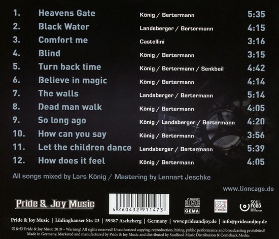 Turn Back Time, Lioncage | CD (album) | Muziek | bol.com