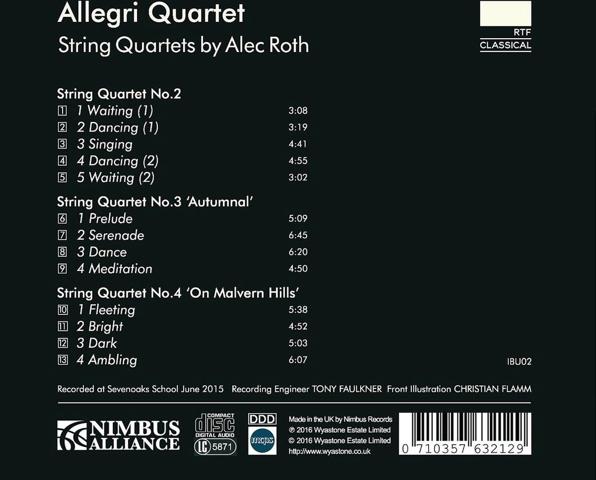 Allegri Quartet - Roth: String Quartets (CD), Allegri Quartet | Muziek | bol.com