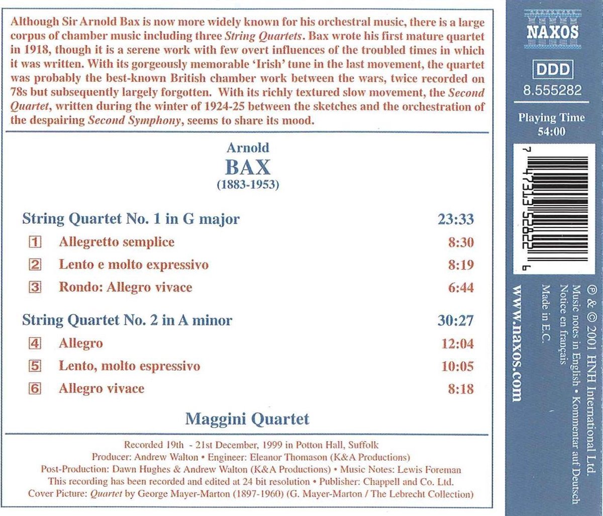 Maggini String Quartet - String Quartets 1 And 2 (CD), Maggini String Quartet | Muziek | bol.com