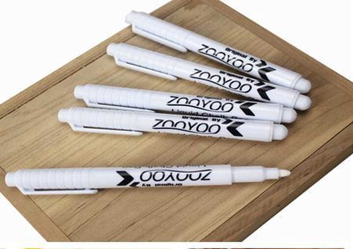 Krijtbord stift op waterbasis wit / Schoolbordstift | bol.com
