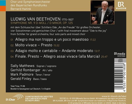 Chor Und Symphonieorchester Des Bayerischen Rundfunks, Bernard Haitink - Beethoven:... | bol