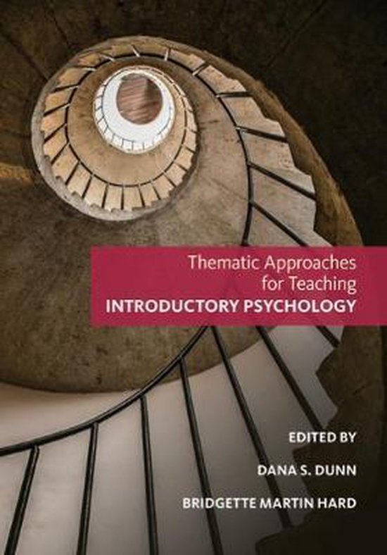 Thematic Approaches for Teaching Introductory Psychology, Dana Dunn ...