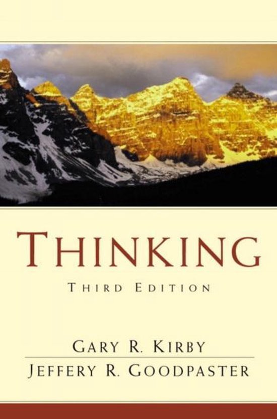 Thinking, Gary R. Kirby | 9780130923912 | Boeken | bol