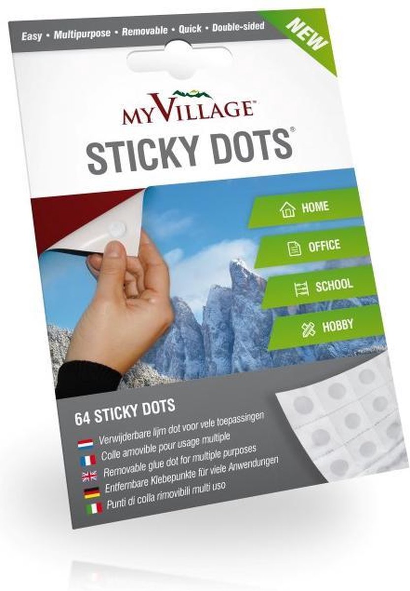 Sticky dots 64 stuks | bol