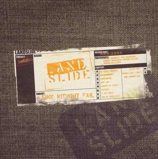 Sink Without Fail, Landslide | CD (album) | Muziek | bol