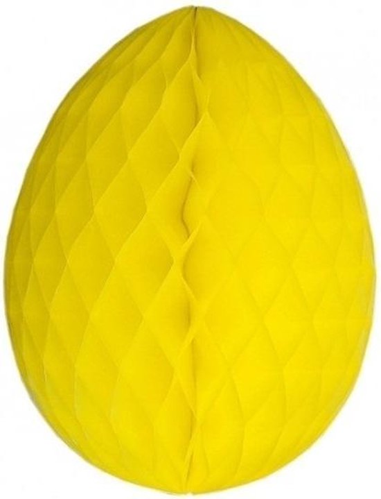 Paas decoratie ei geel 30 cm brandvertragend | bol