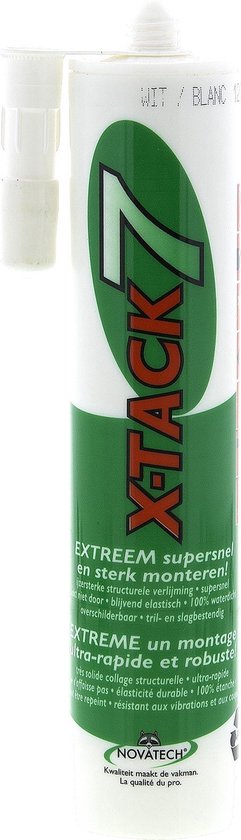 TEC7 X-Tack Montagekit - Wit - Patroon - 290ml | bol