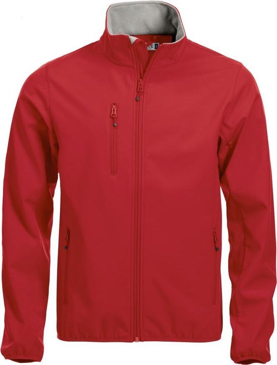 Clique Basic Softshell Jas Heren Red maat L | bol.com