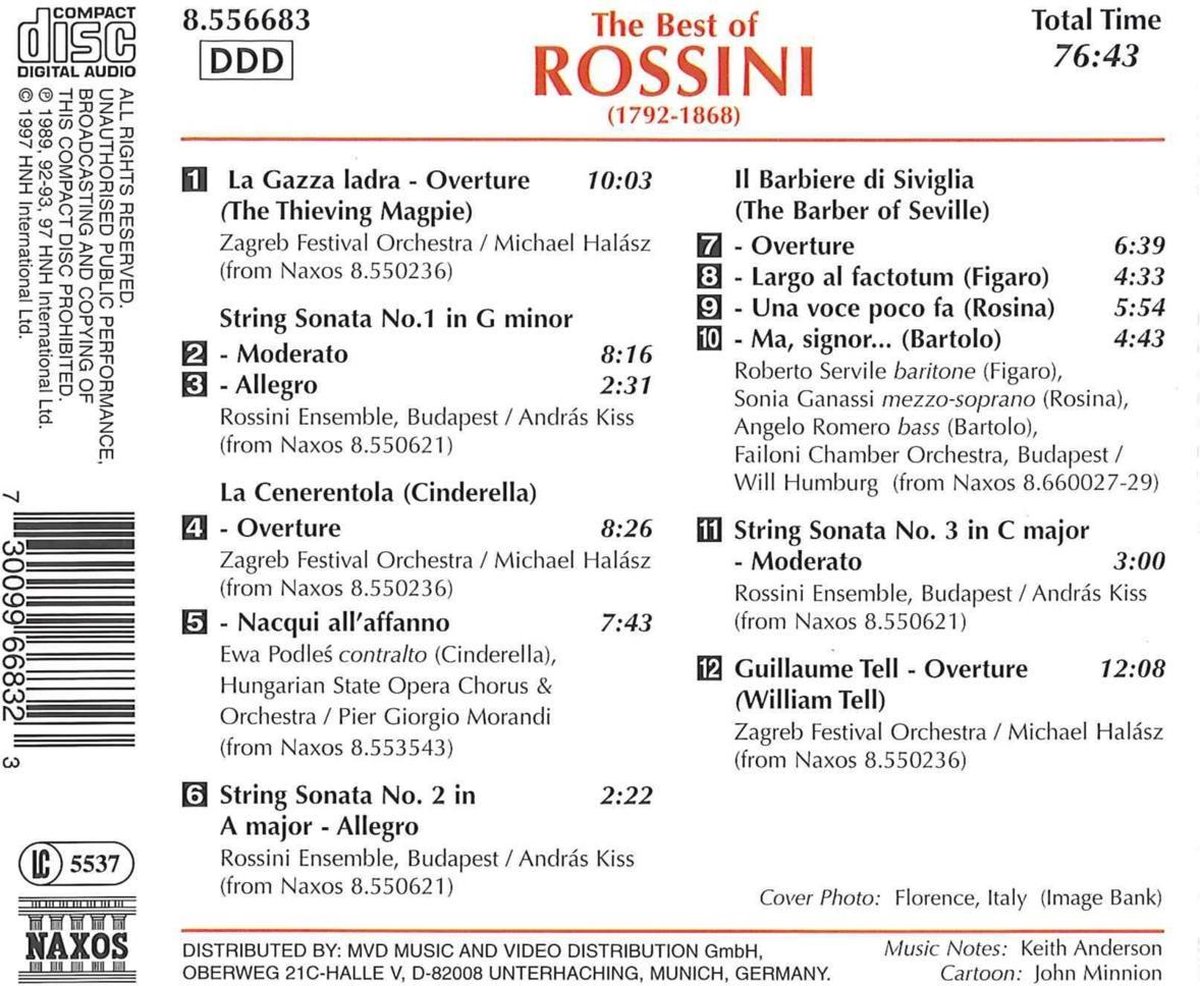 Various Artists - Best Of Rossini (CD), Michael Halasz | Muziek | bol.com