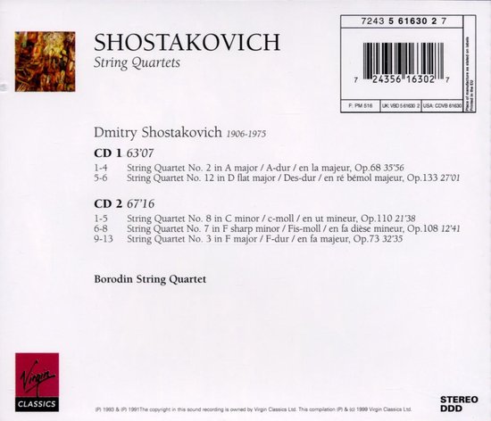 Shostakovich: String Quartets / Borodin String Quartet, D. Shostakovich ... Shostakovich: String Quartets / Borodin String Quartet, D. Shostakovich ...